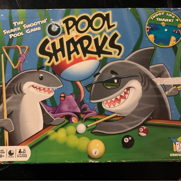 Toys | 209 Pool Sharks Shark Shootin Pool Game | Poshmark